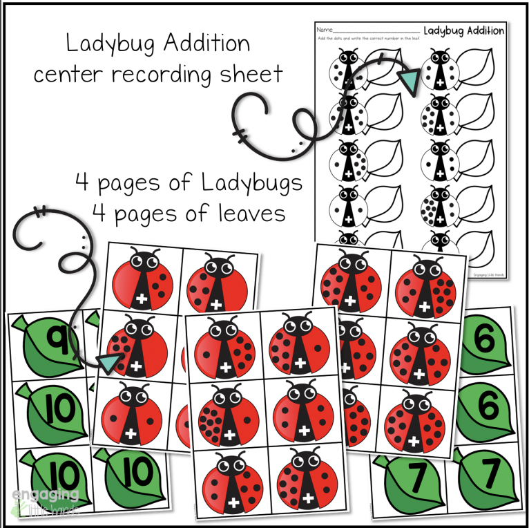 Printable Spring Math and Literacy Centers for Kindergarten | Made By ...