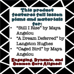 Maya Angelou & Langston Hughes Poetry Lesson Plans | Made By Teachers