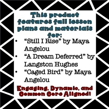 Maya Angelou & Langston Hughes Poetry Lesson Plans | Made By Teachers