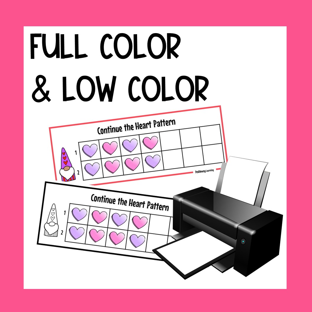 Valentine's Day Candy Heart Patterns | Made By Teachers