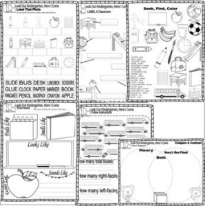 Look Out Kindergarten, Here I Come Book Companion Reading Comprehension ...