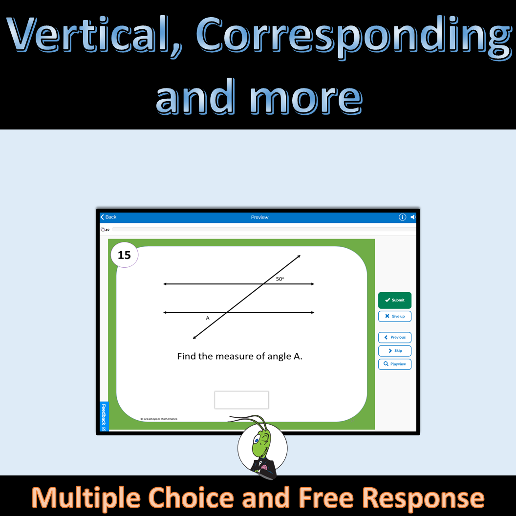 Geometry Angle Relationships Vocabulary BOOM Task Cards | Made By Teachers