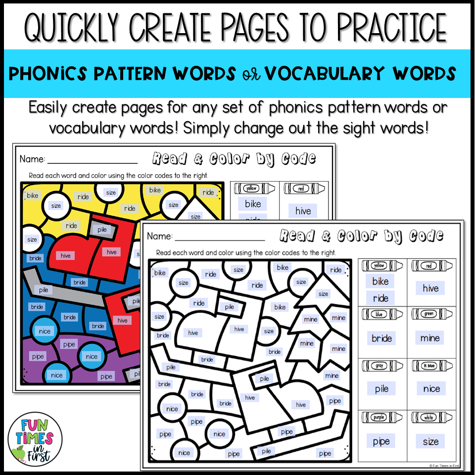 Winter Color By Sight Word Coloring Pages - Editable Sight Word ...