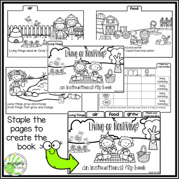 Living or Nonliving- an Instructional Flipbook | Made By Teachers