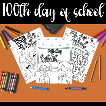 Printable 100th day of school Coloring Pages Sheets January February ...