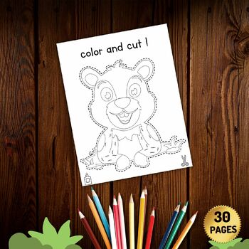 Printable Groundhog day Cut & Paste Scissor Skills - February Games ...