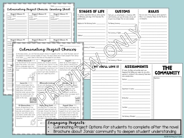 The Giver Novel Study Unit | Comprehension and Vocabulary with ...