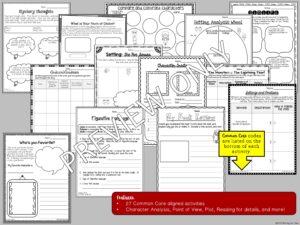 The Lightning Thief Novel Study Unit | Comprehension and Vocabulary ...