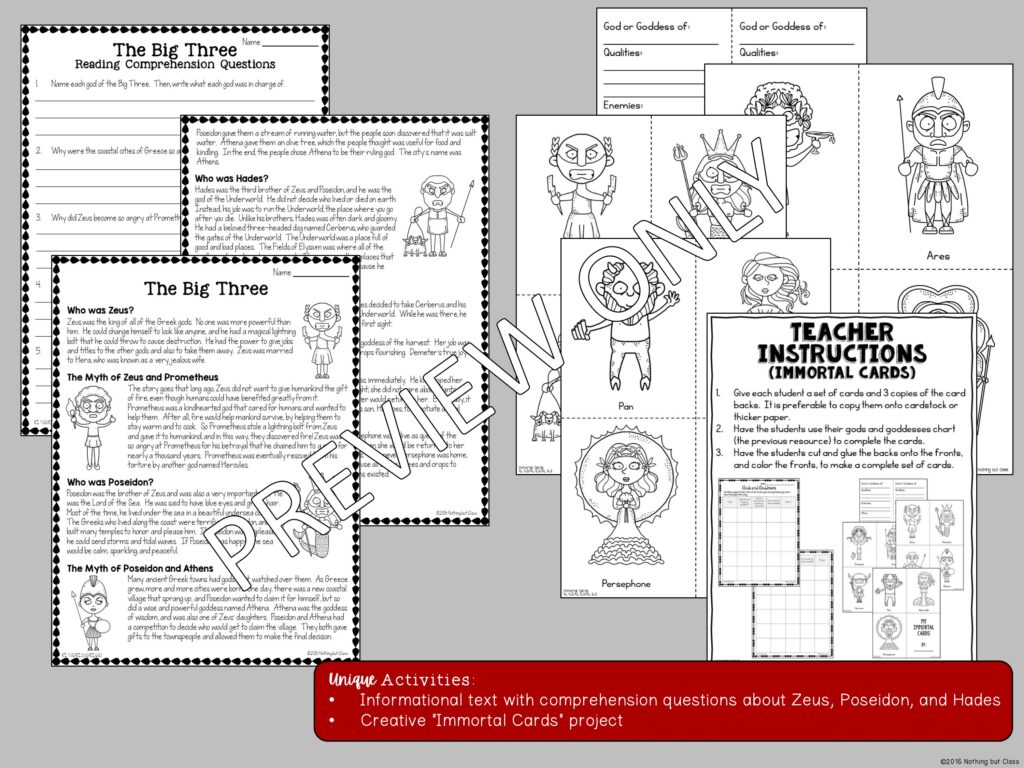 The Lightning Thief Novel Study Unit | Comprehension and Vocabulary ...
