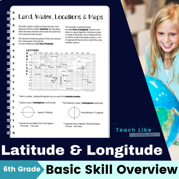 Map Skills: Latitude and Longitude Overview | Made By Teachers