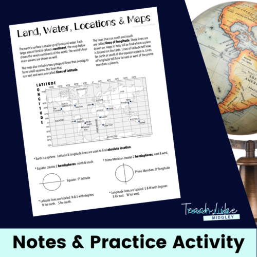 Map Skills: Latitude and Longitude Overview | Made By Teachers