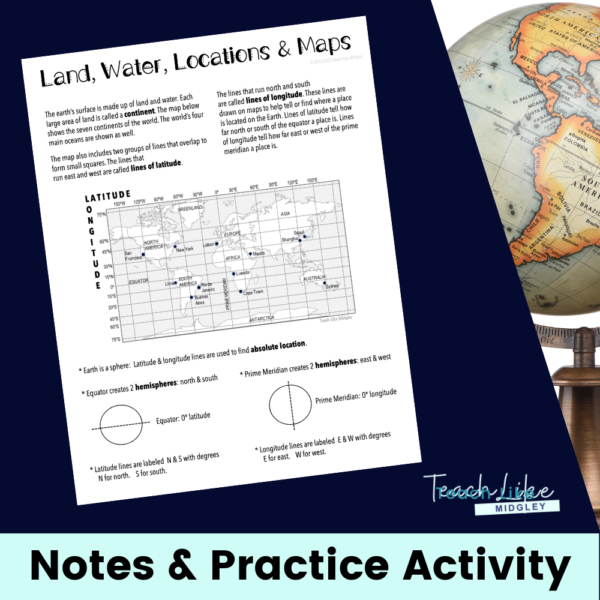 Map Skills: Latitude and Longitude Overview | Made By Teachers