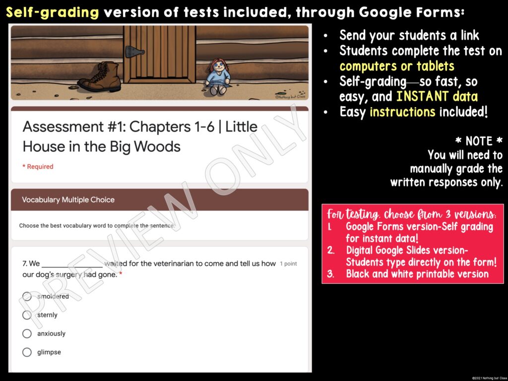 Little House in the Big Woods Novel Study | Comprehension and ...