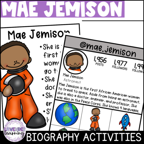 Mae Jemison Biography Activities, Flip Book, and Report - Black History ...