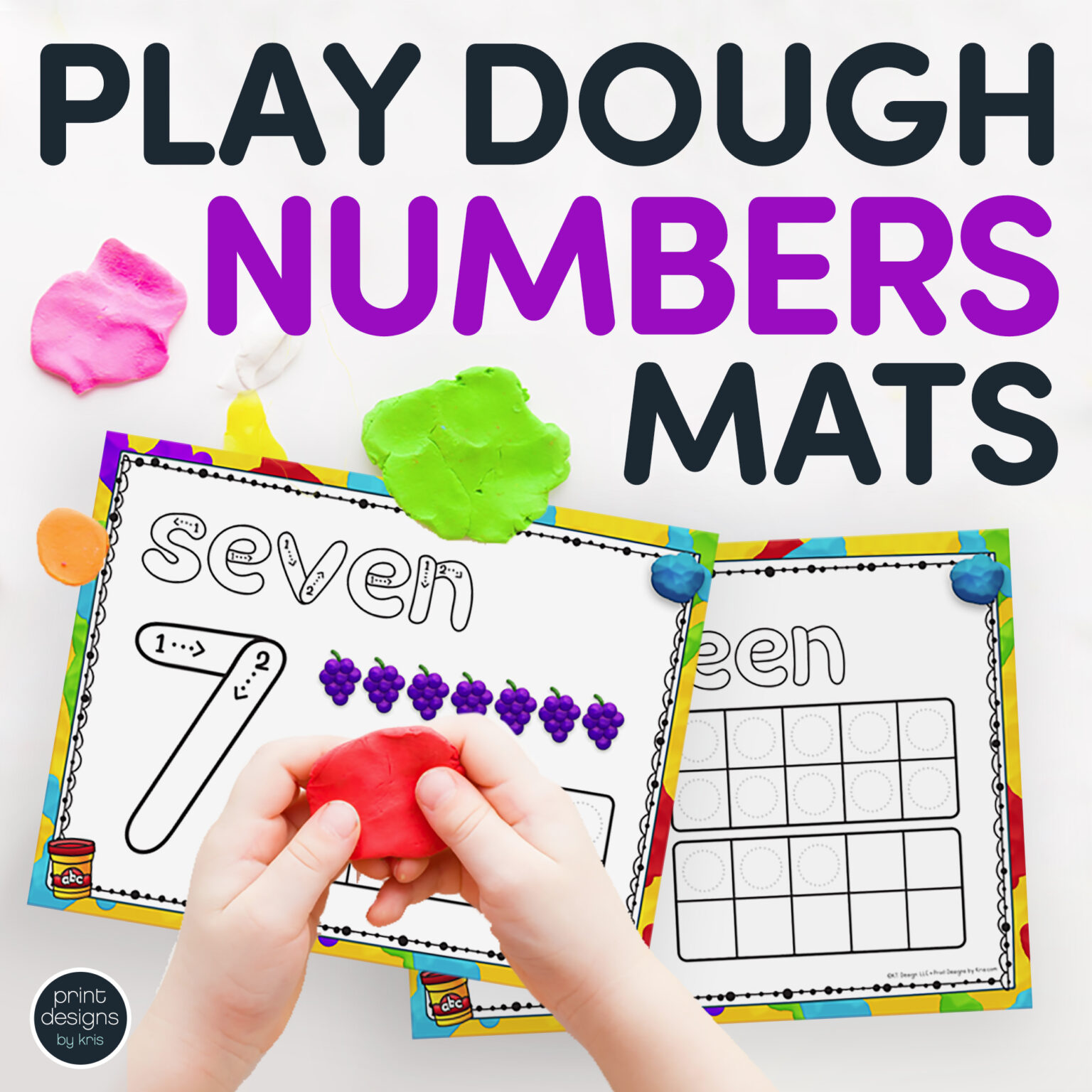 Playdoh Number Mats - Play Dough Number Mats | Made By Teachers