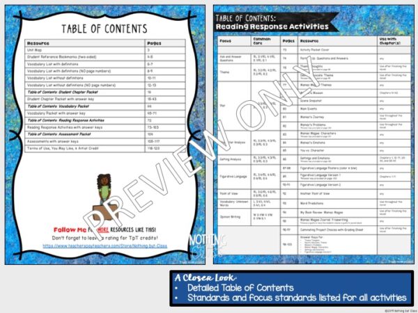 Maniac Magee Novel Study Unit | Comprehension and Vocabulary with ...