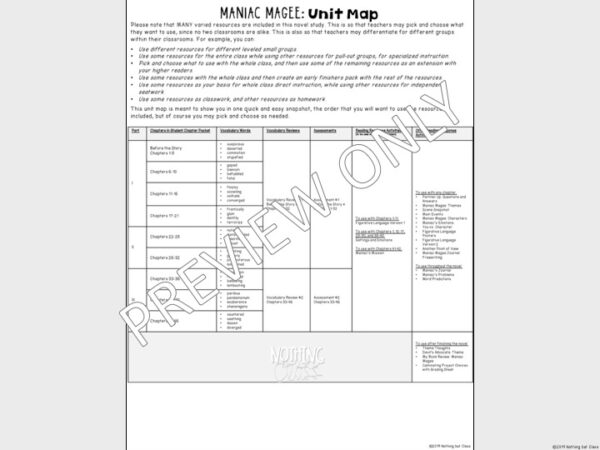 Maniac Magee Novel Study Unit | Comprehension and Vocabulary with ...