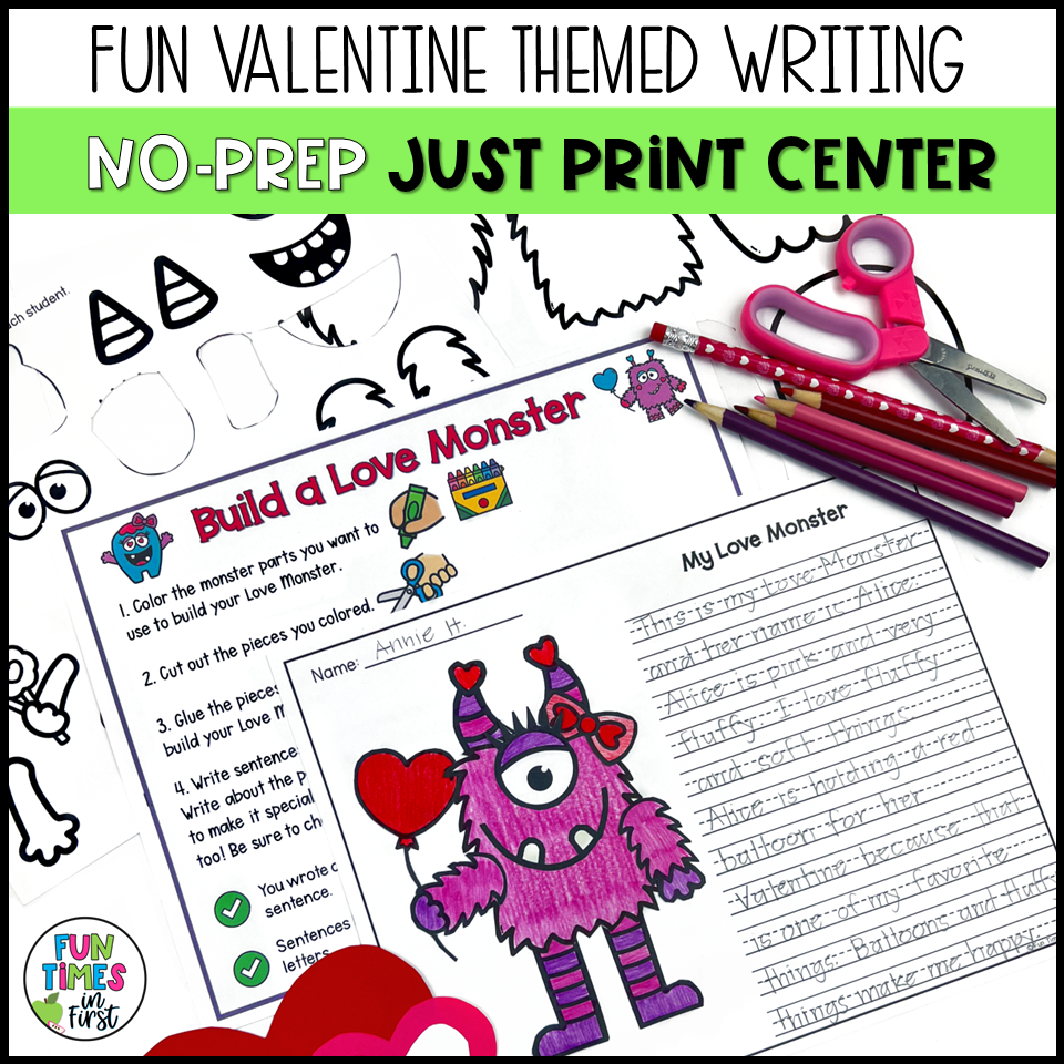 February Center Activities - Low Prep Math and Literacy, | Made By Teachers