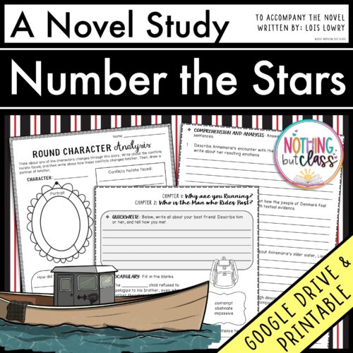 Number the Stars Novel Study Unit | Comprehension and Vocabulary with ...
