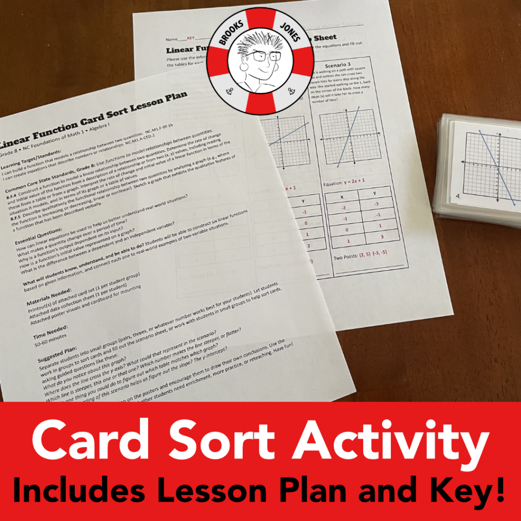 NO PREP! Linear Function Card Sort Activity and Lesson Plan | Made By ...