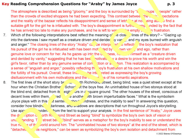 Araby by James Joyce: Short Story Discussion Guide & Lesson | Made By ...