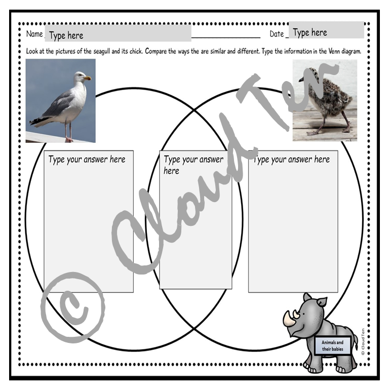 Animals and their babies in Google Slides™ | Made By Teachers