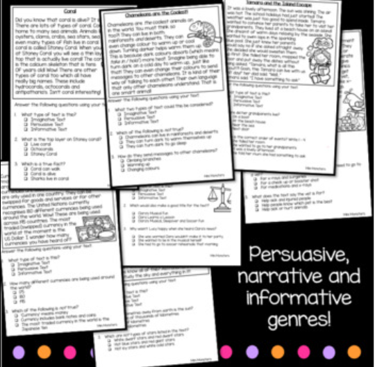 1st Grade Reading Comprehension Passages and Questions, Set 3 | Made By ...