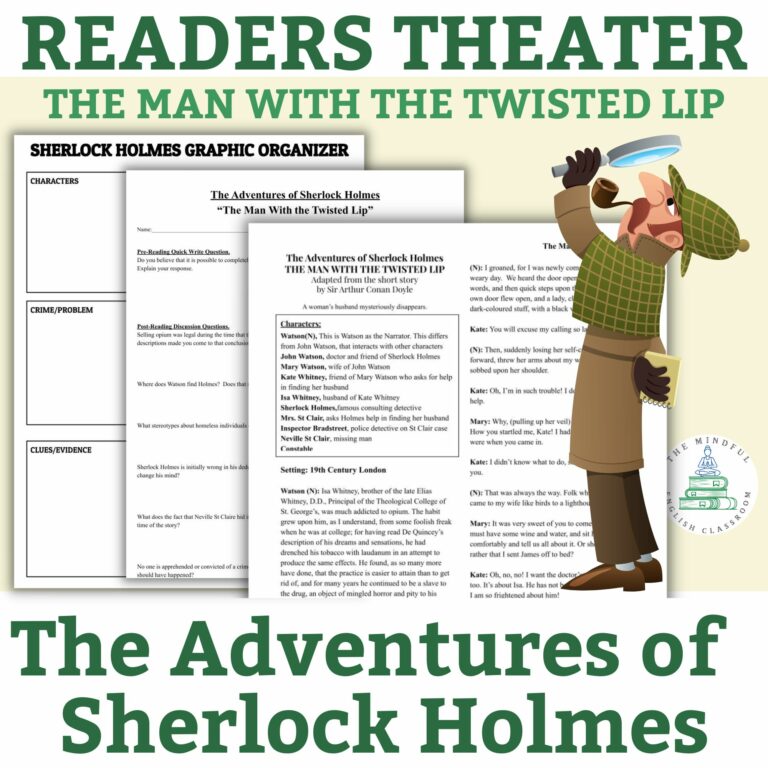 Sherlock Holmes, The Man with the Twisted Lip Reader's Theater Script ...