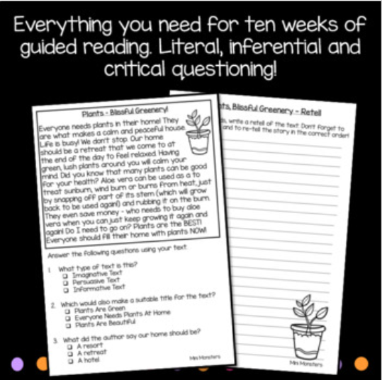 1st Grade Reading Comprehension Passages and Questions, Set 4 | Made By ...