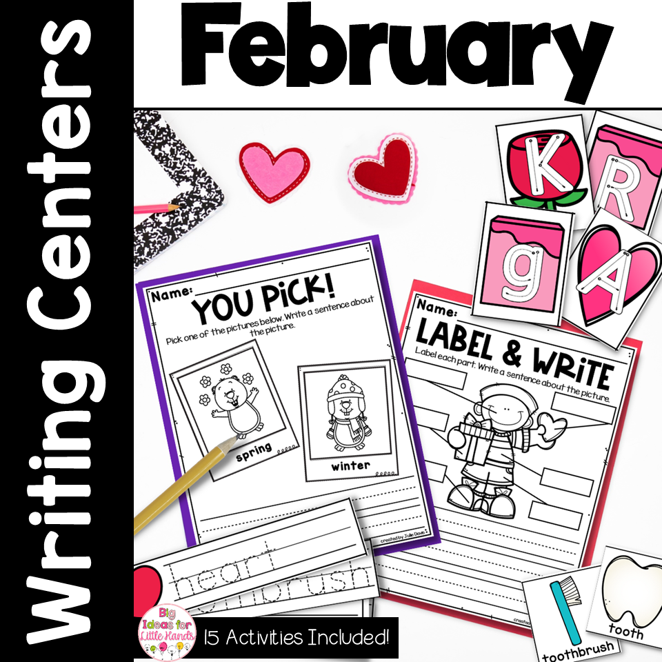 Valentines Day Counting Worksheet Numbers 0-10 | February Kindergarten ...
