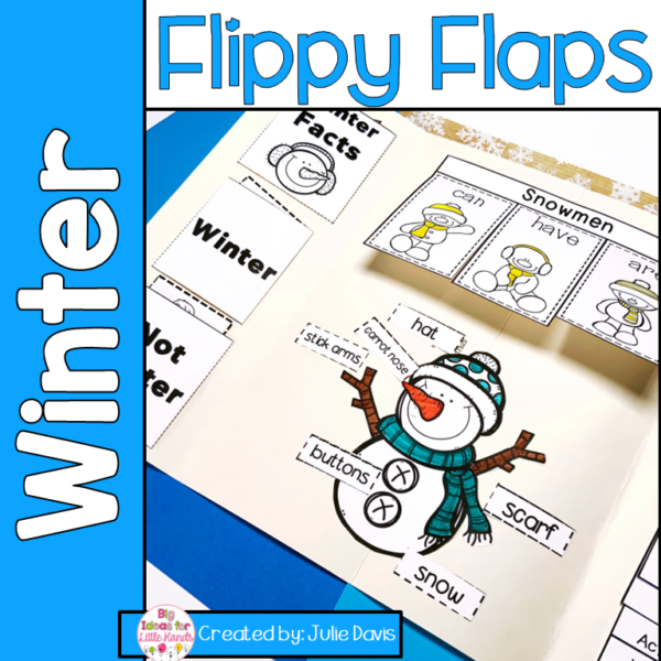 Winter Activities Interactive Notebook Lapbook | Kindergarten 1st Grade ...