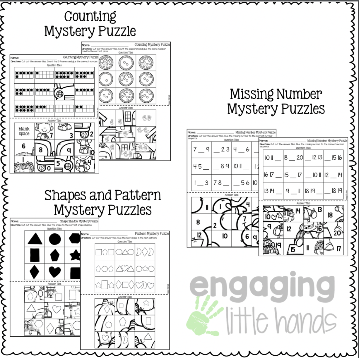 Fall Mystery Puzzles for Kindergarten | Made By Teachers