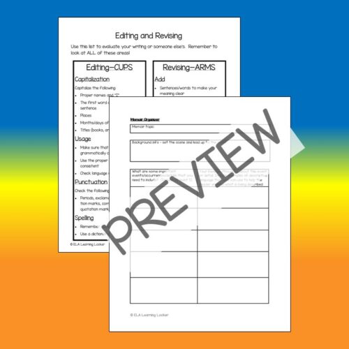 Memoir Unit for High School | Made By Teachers