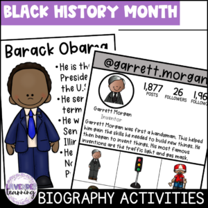 Garrett Morgan Biography Activities, Flip Book, & Report - Black ...