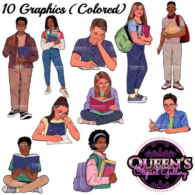 Teen Clipart, High School Students Clipart, Teenagers Clipart ...