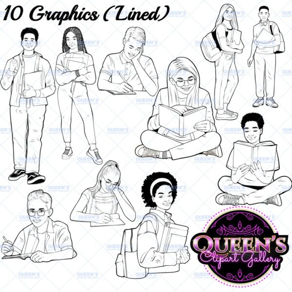 Teen Clipart, High School Students Clipart, Teenagers Clipart ...