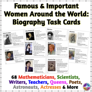 Women Around the World - Biography Task Cards | Made By Teachers