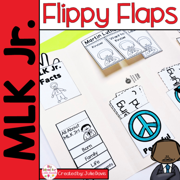 Martin Luther King Jr Activities Lapbook | Kindergarten Interactive ...