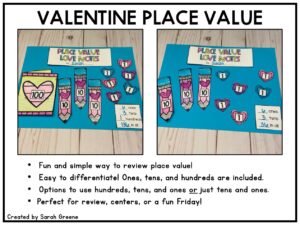 Valentine Place Value Craft | Made By Teachers
