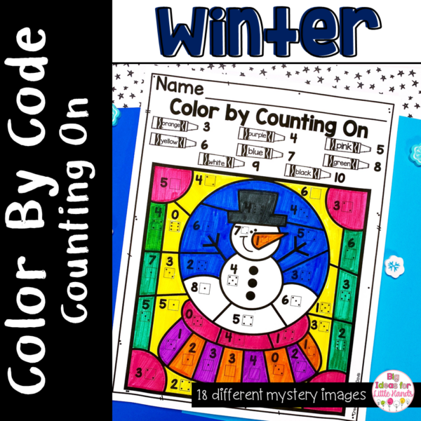 Winter Color by Code - Math Worksheets - Addition | Made By Teachers
