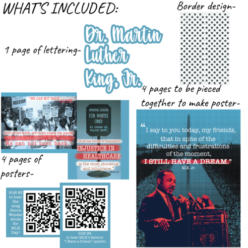 MLK, Martin Luther King, MLK Day, Black History Month, Bulletin Board ...
