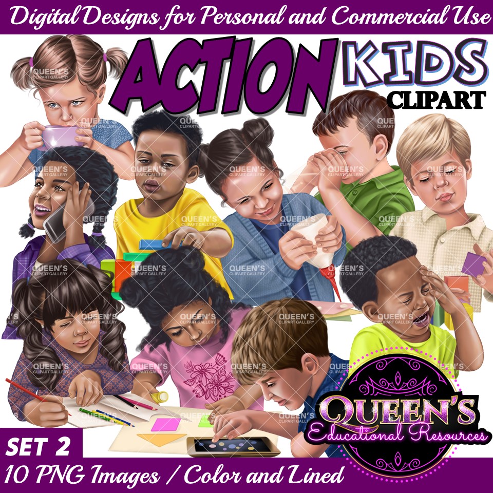 Kids Clipart, Kiddos Clipart, School Kids Clipart, Children Clipart ...