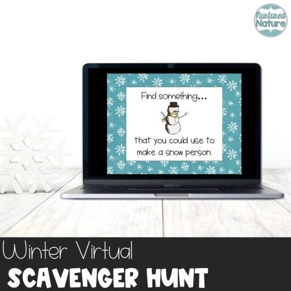 Winter Scavenger Hunt for Virtual Snow Day - Morning Meeting or Brain ...