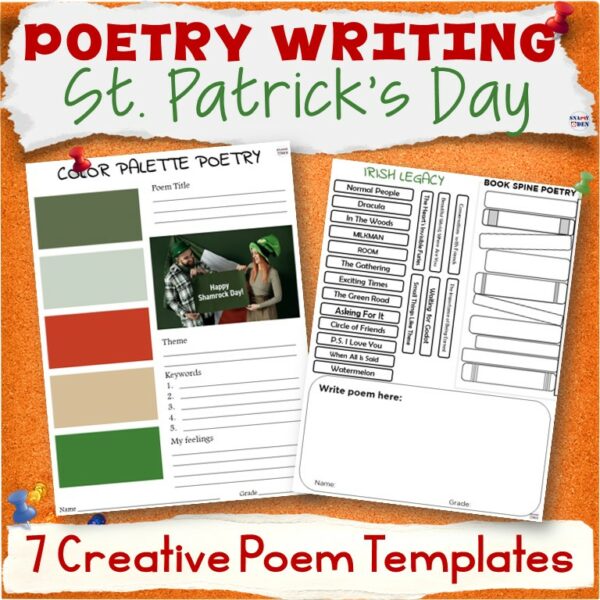 St. Patrick's Day Poetry Writing Activities - Valentine's Day Poem ...