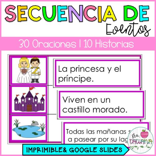 Sequence of Events Task Cards in Spanish | Secuencia de Eventos ...