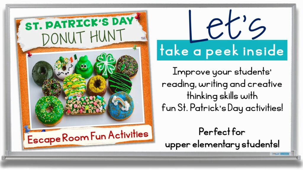 St. Patrick's Day Escape Room Activities - Scavenger Hunt Game | Made ...