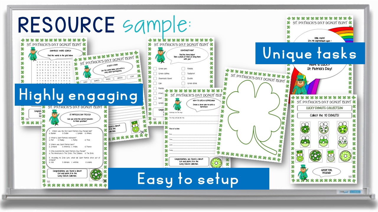 St. Patrick's Day Escape Room Activities - Scavenger Hunt Game | Made ...