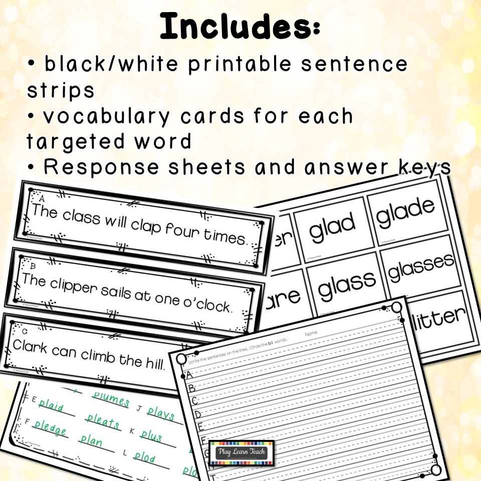 Reading Fluency Sentences Initial L Blends | Made By Teachers
