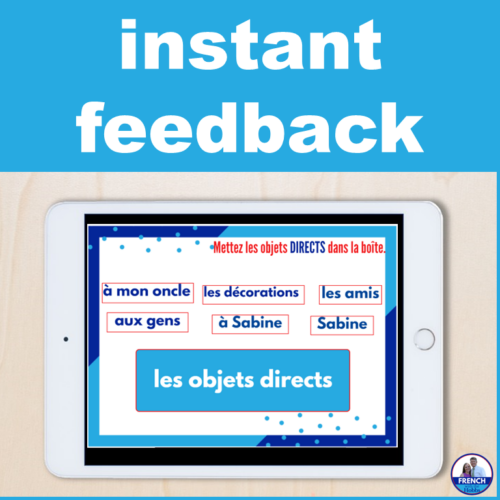 French Direct & Indirect Object Pronouns Boom™ Digital Cards le la les ...