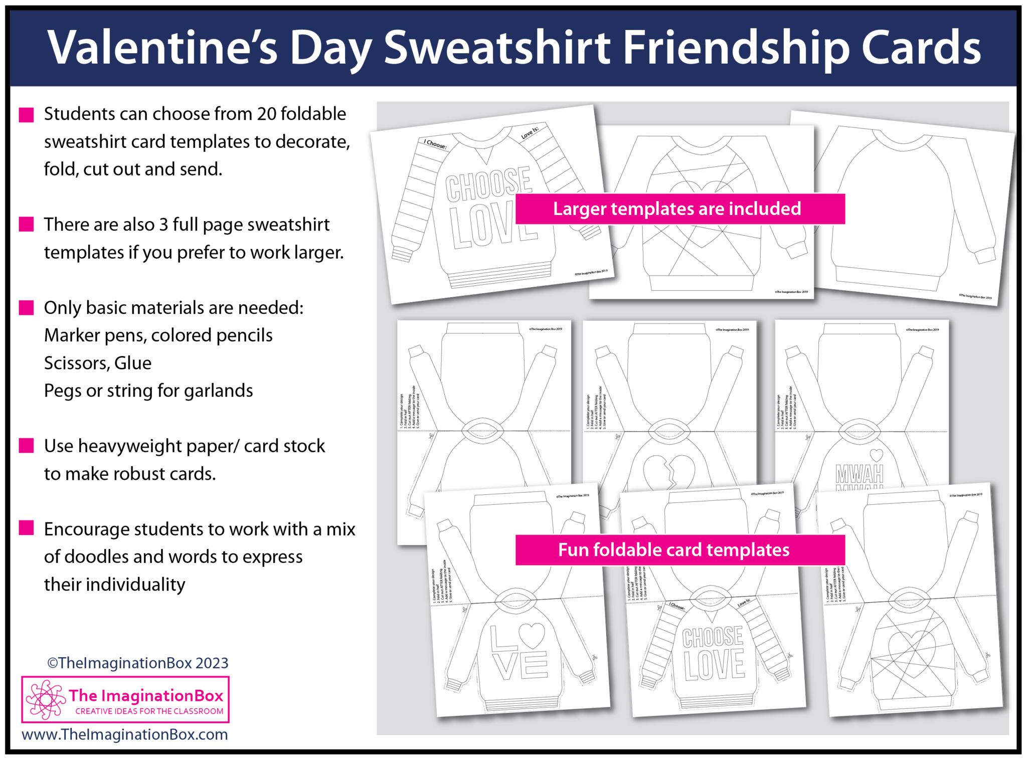 Valentines Day Art and Writing Activity, Make Friendship Cards | Made ...
